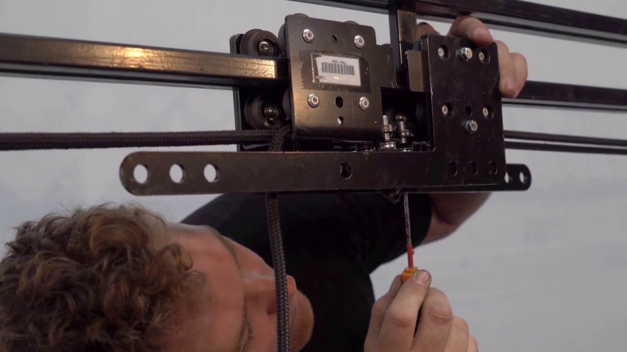 Theatre Curtain Tab Track Setup using Triple E Unitrack - YouTube