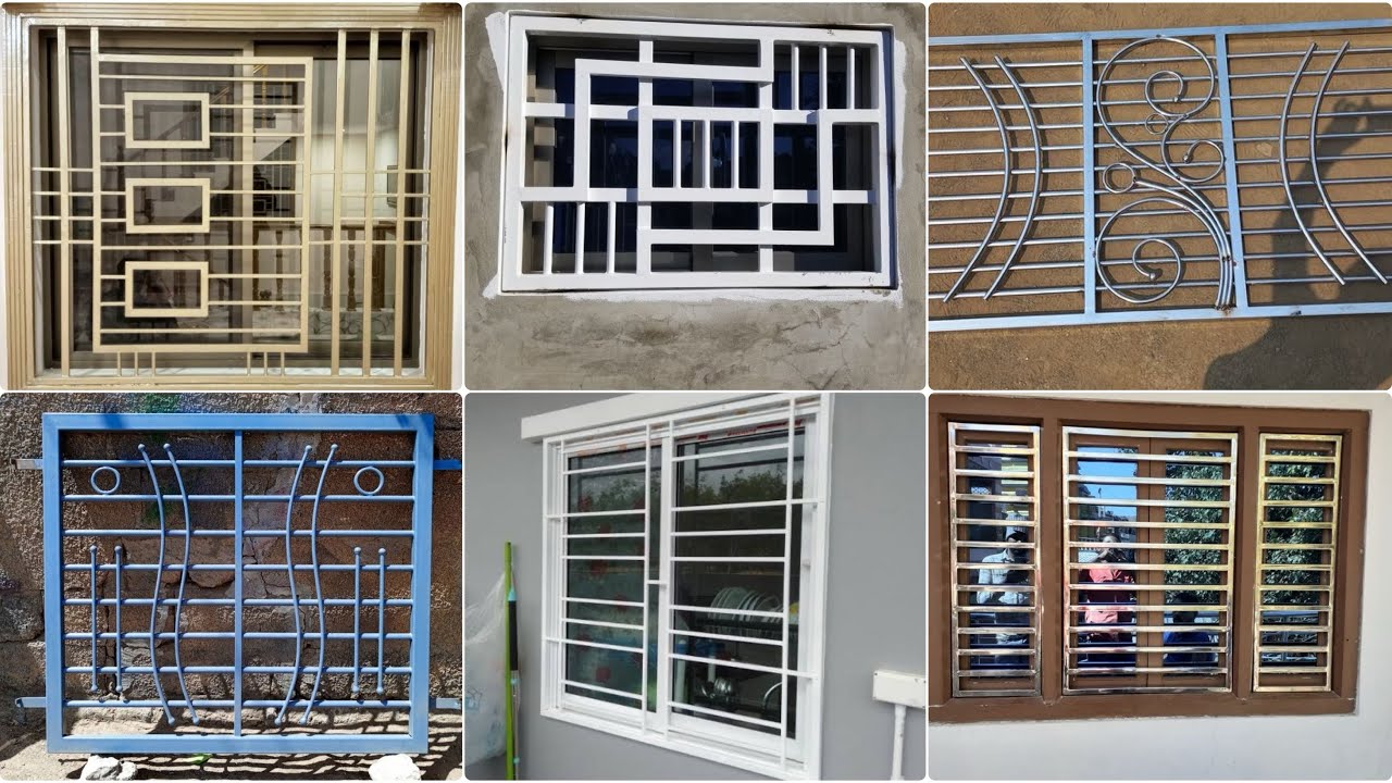 Modern Windows grill design ideas 2024 - window Iron grill - YouTube