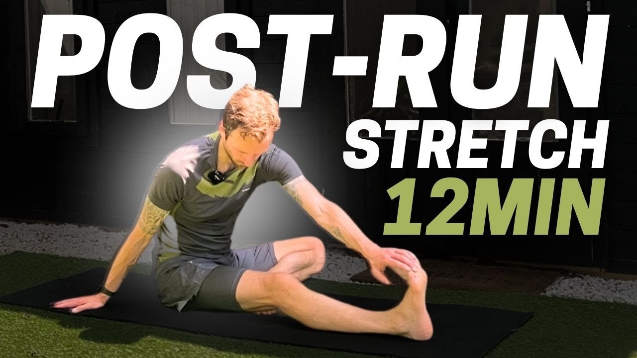 12 Min Post Run Stretching routine for recovery - YouTube