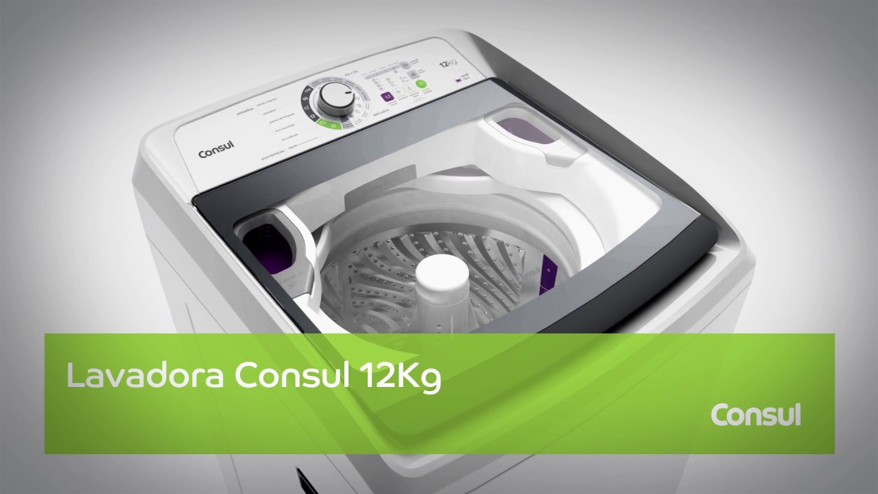 Máquina de Lavar Consul 12kg com Eco Enxágue e função Reutilizar Água ...