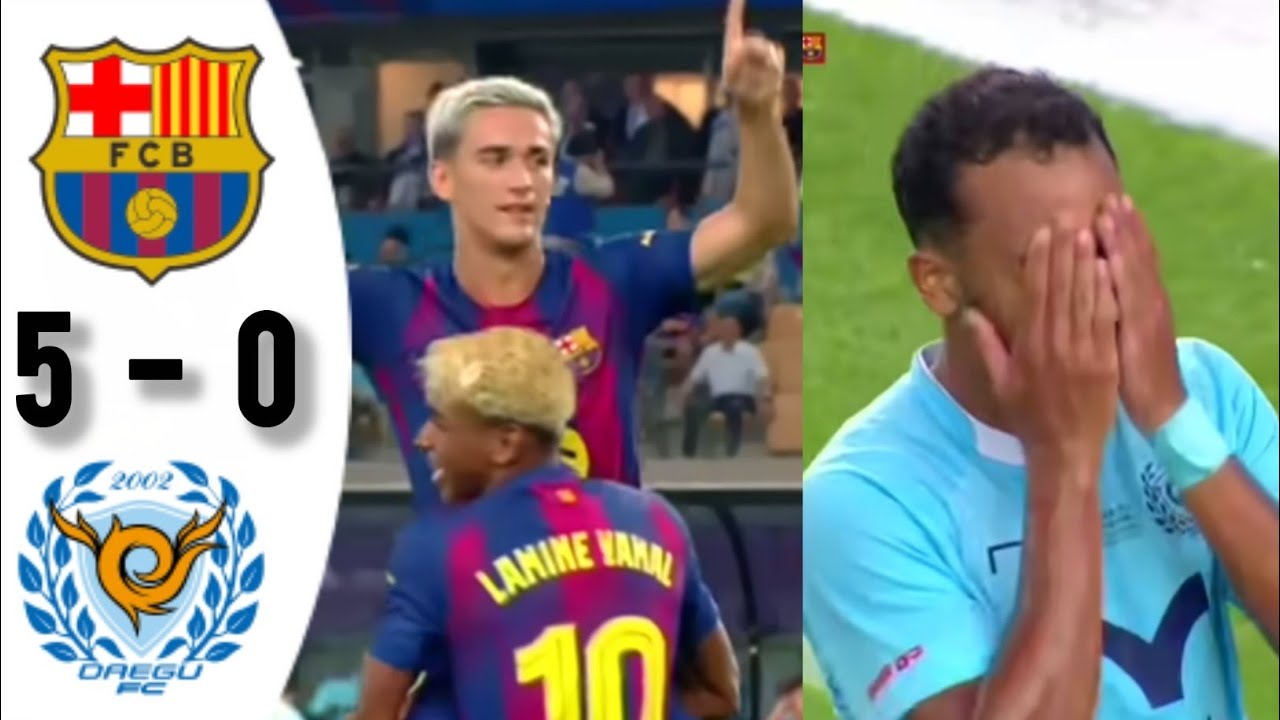 DAEGU FC VS FC BARCELONA | PRE-SEASON FRIENDLY | Football Highlights ...