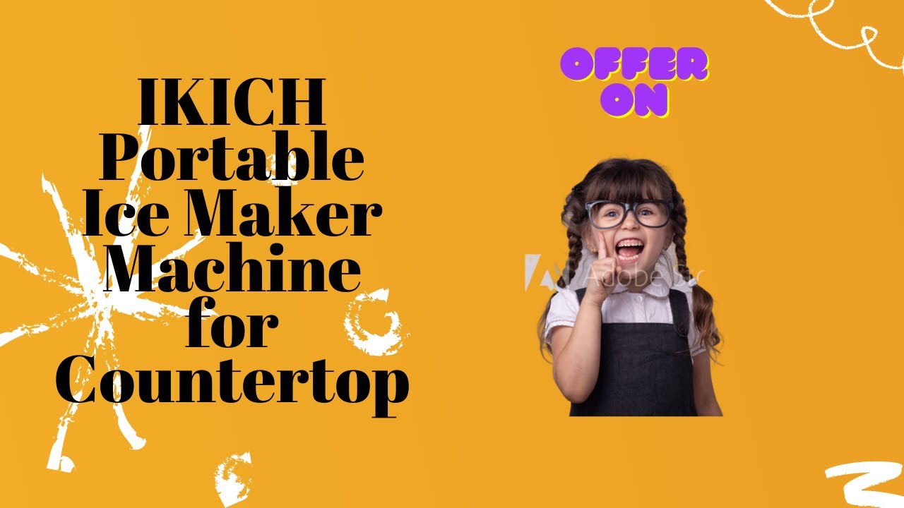 IKICH Portable Ice Maker Machine for Countertop with LED Display ...