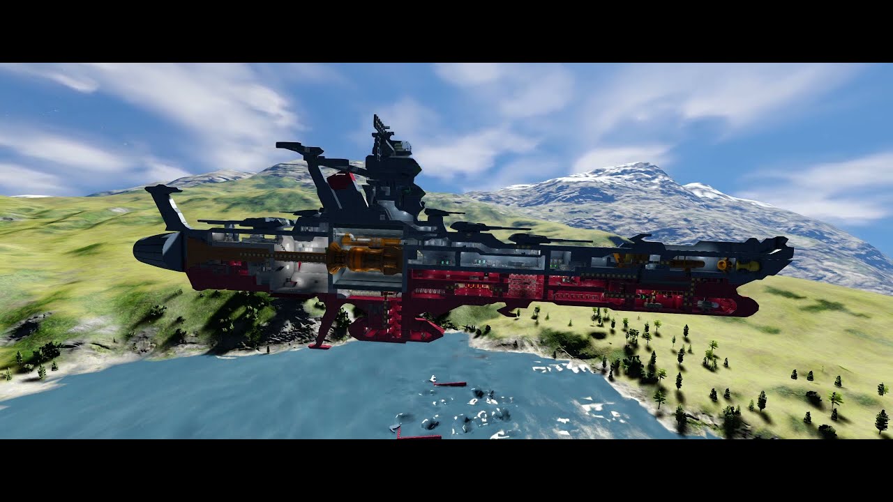 Space Battleship Yamato Powers Up + A Look Inside - Space Engineers ...