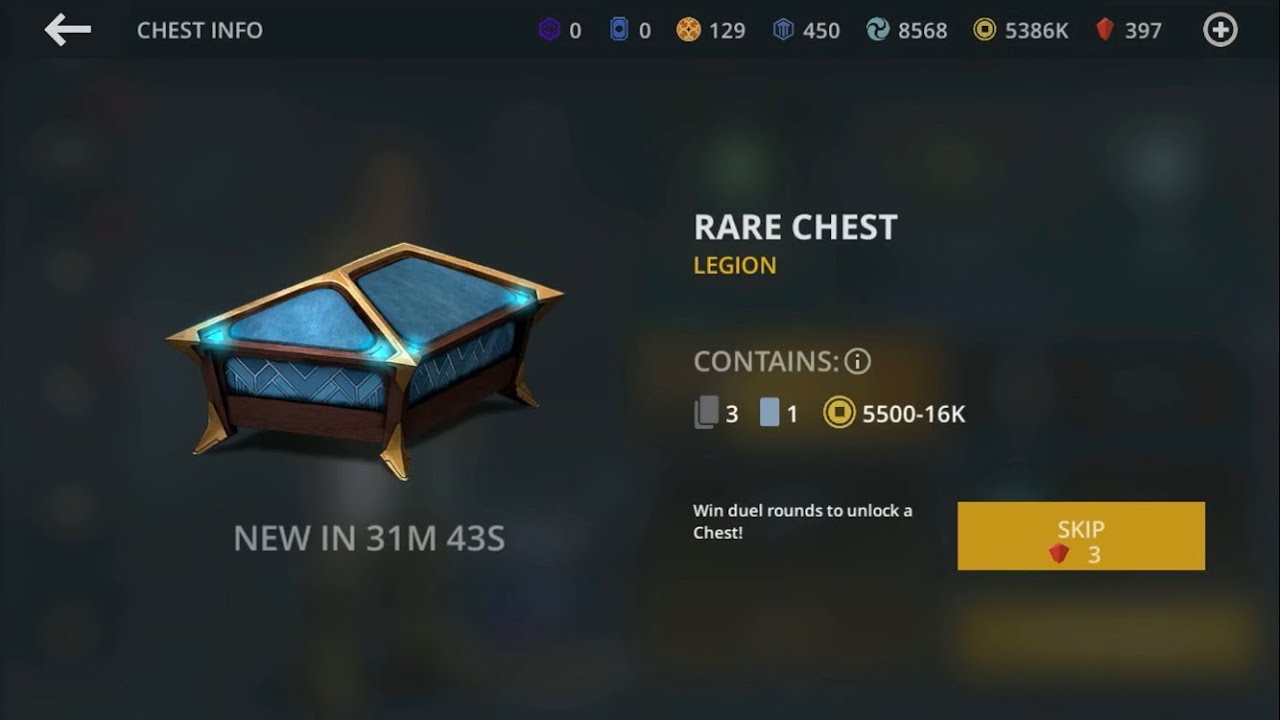 Rare Chest | Legend Ratings Impossible Level | Duel with opponents ...
