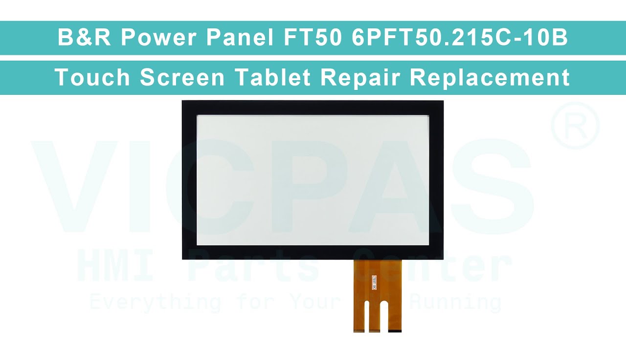 B&R Power Panel FT50 Series 6PFT50.215C-10B HMI Panel Glass Replacement ...