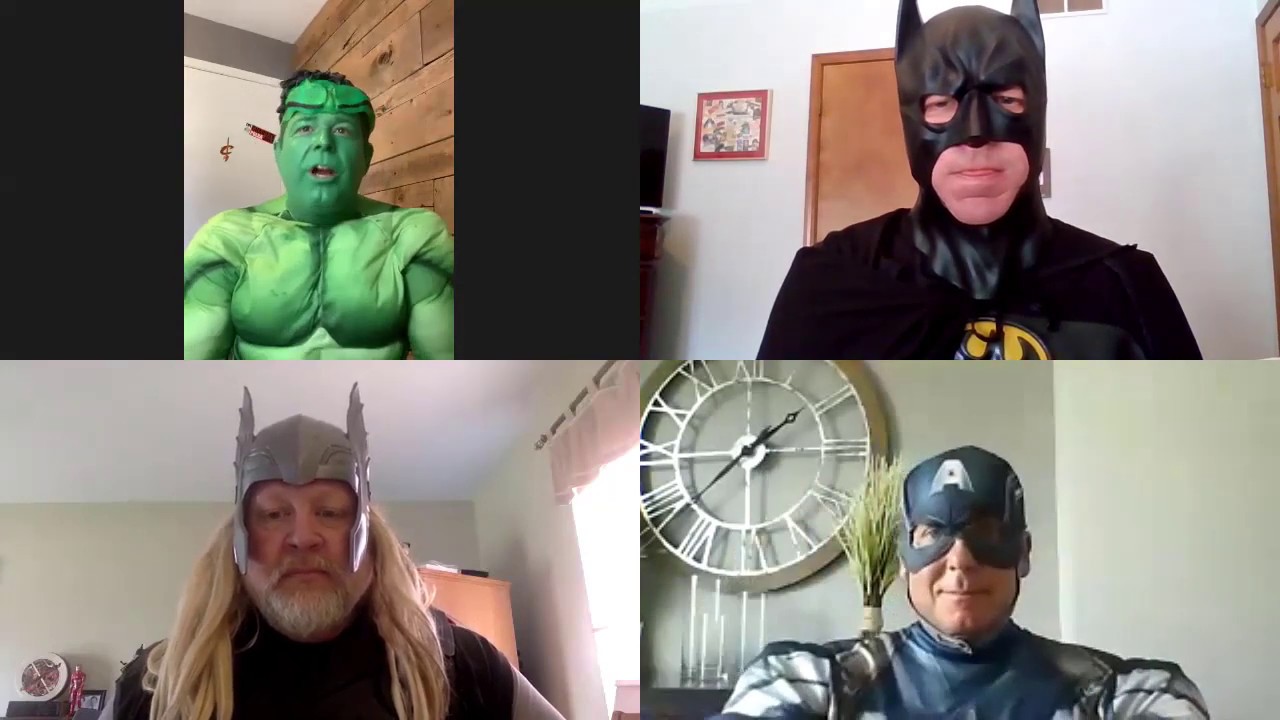Superhero Principal Huddle - YouTube