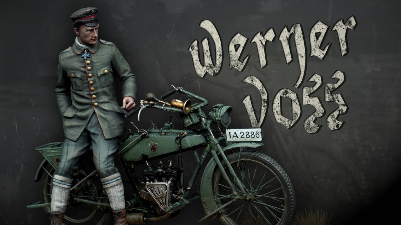 Is this my best model yet ? 1/35 Wanderer Motorbike & Werner Voss ...
