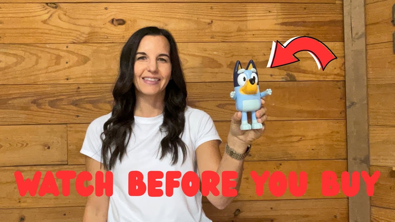 Bluey Game Hide & Seek Figure Review: Press Her Nose to Dance ...