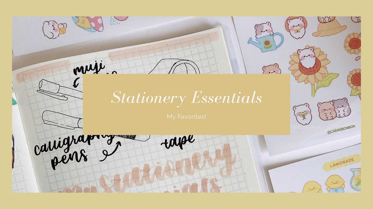 my stationery essentials | items i use for note taking and bullet ...