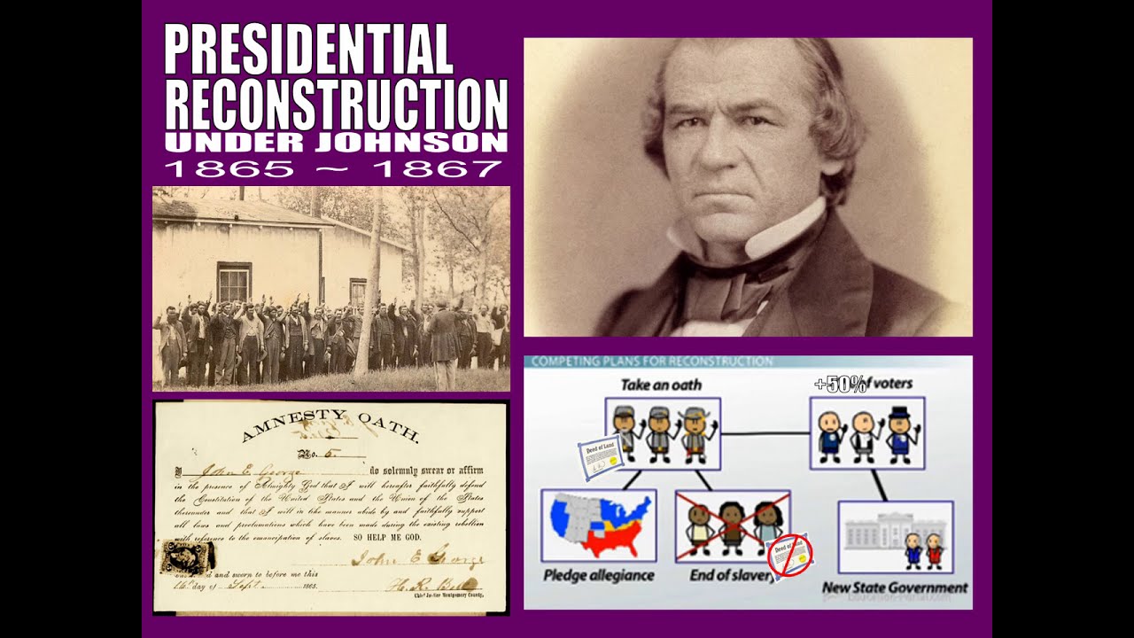 Presidential Reconstruction 1865-66 - YouTube