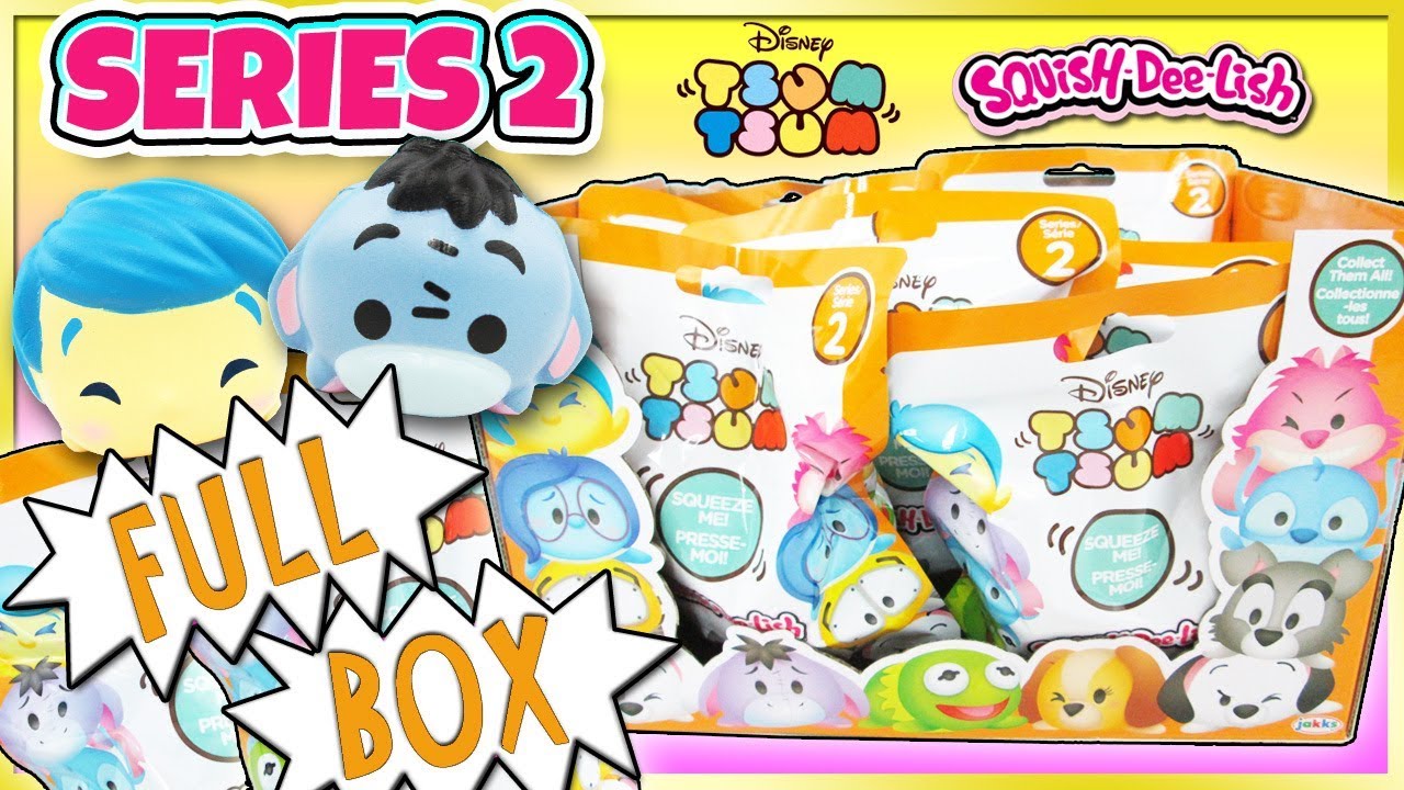 Disney Tsum Tsum Squish-Dee-Lish Series 2 😍 FULL BOX OPENING Squishy ...