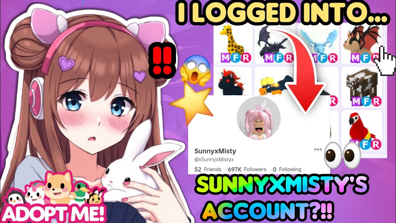 I LOGGED INTO SUNNYXMISTY'S ACCOUNT... - YouTube