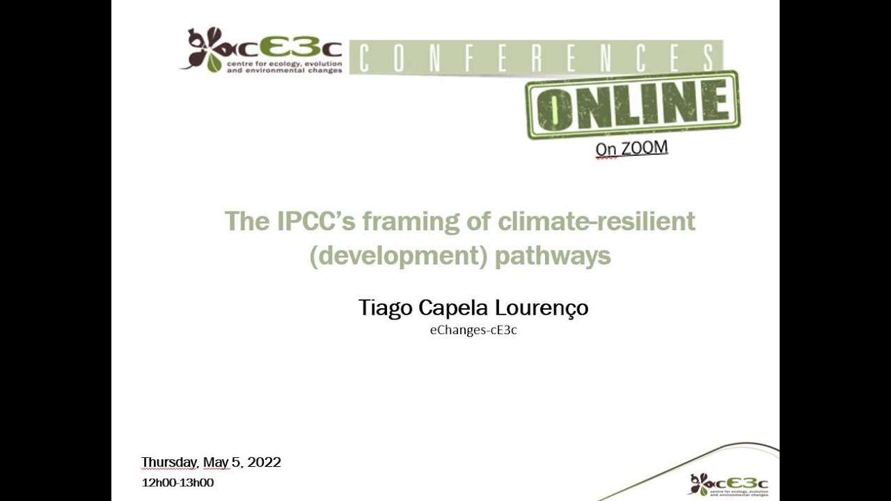 The IPCC’s framing of climate-resilient (development) pathways - YouTube