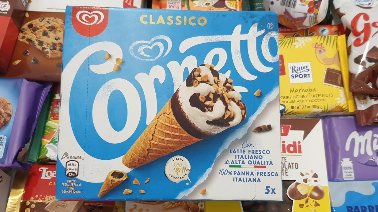 Chocolate Ice Cream Cornetto Classic Unboxing - YouTube