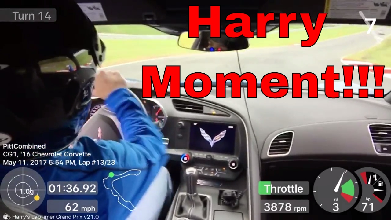 Harry's Lap Timer Review (SCCA TNIA Pitt Race) - C7 Corvette Z51 - YouTube