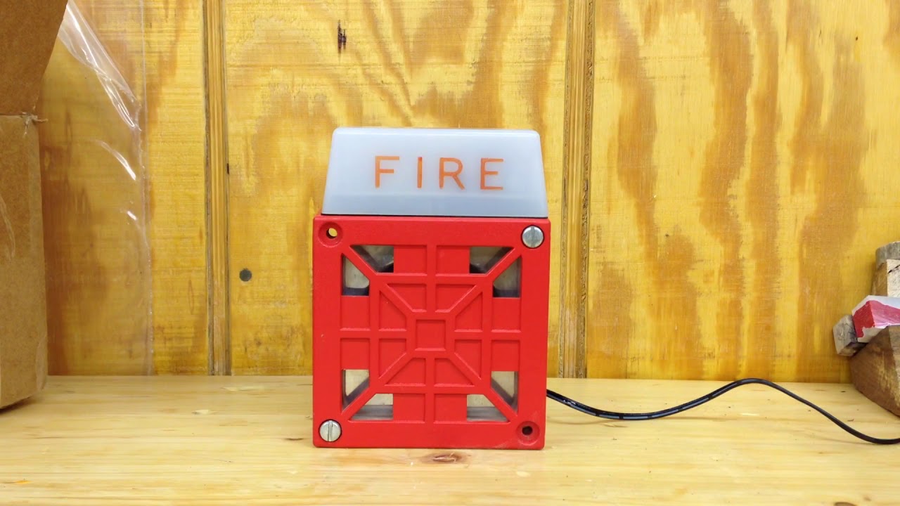 Wheelock 7002t Fire Alarm Continuous - YouTube