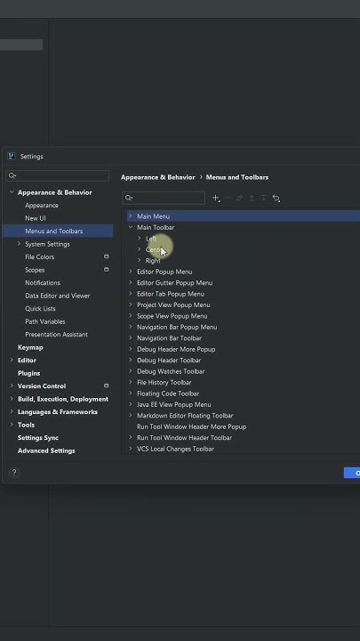 Customizing New Intellij Toolbars Programming Coding Intellijidea Javaide Intellij
