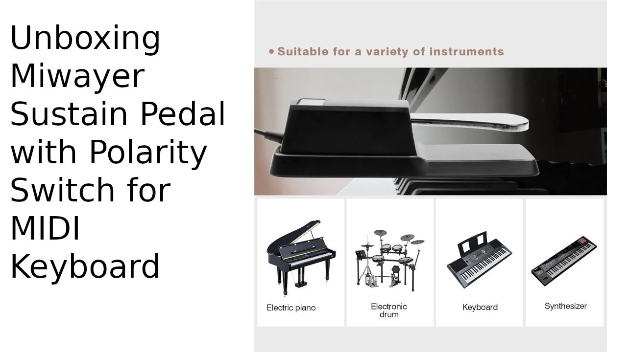 Unboxing and Reviewing Miwayer Sustain Pedal with Polarity Switch for ...