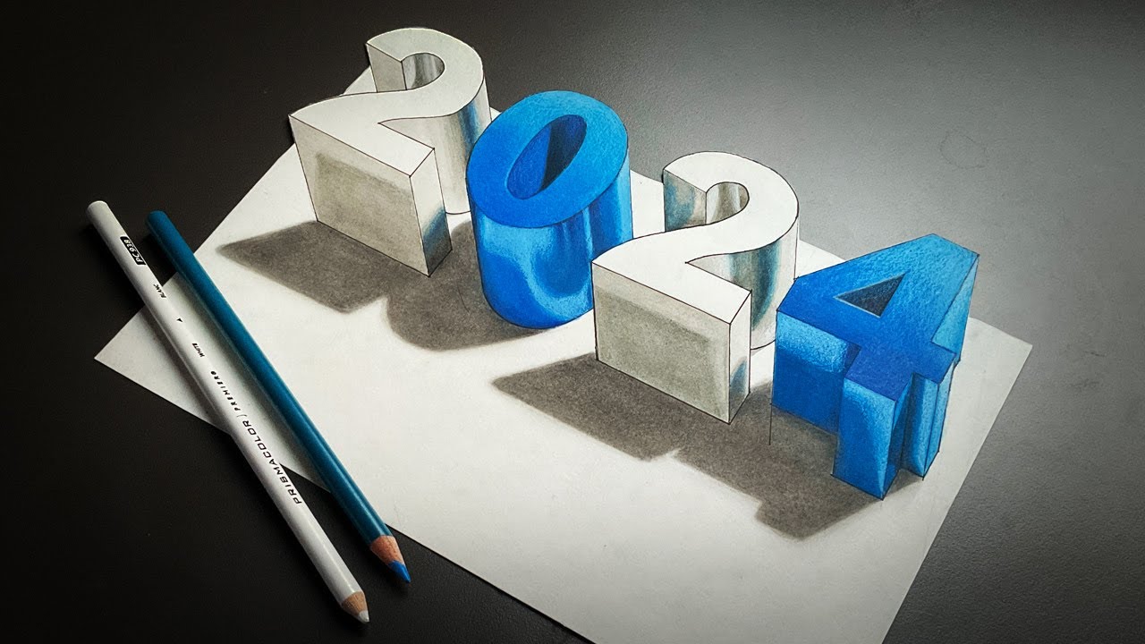 How To Draw 3D 2024 - YouTube