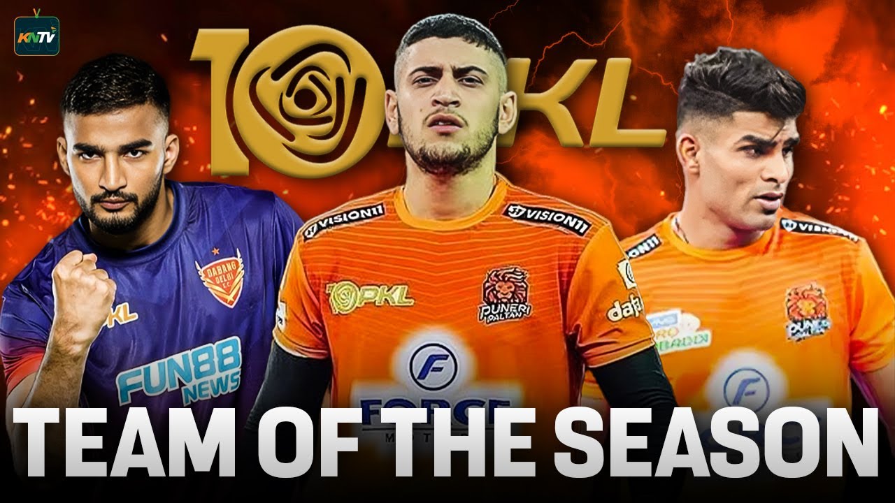 PKL 10: Unveiling the team of the season | Aslam, Shadlu, Ashu, and ...