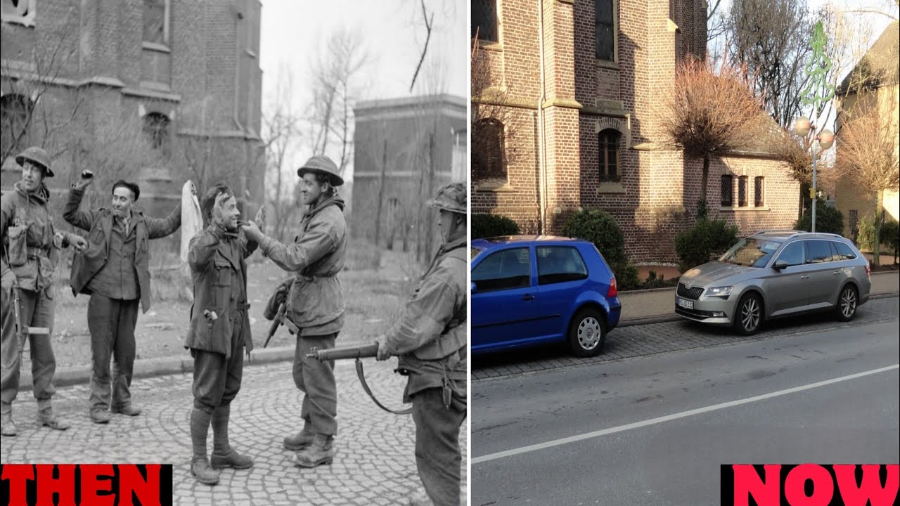 The most touching pictures of World War II then and now - YouTube