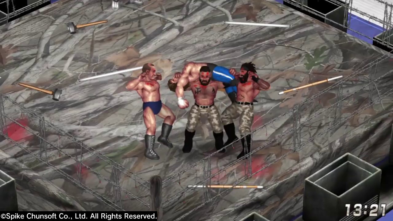 Fire Pro Wrestling World: The Briscoes vs. The Funk Brothers (Barbed ...