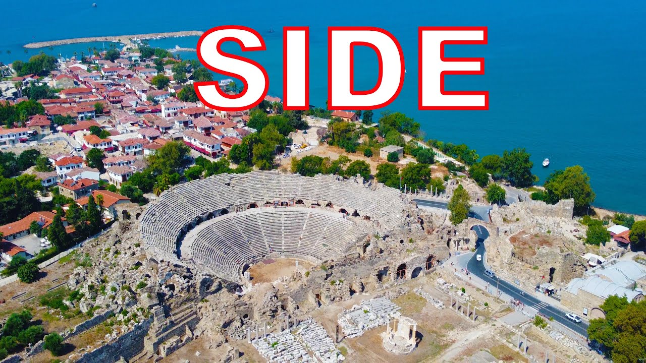 Side Turkey Old Town [4K] Side Beach. Sea #side #turkey - YouTube