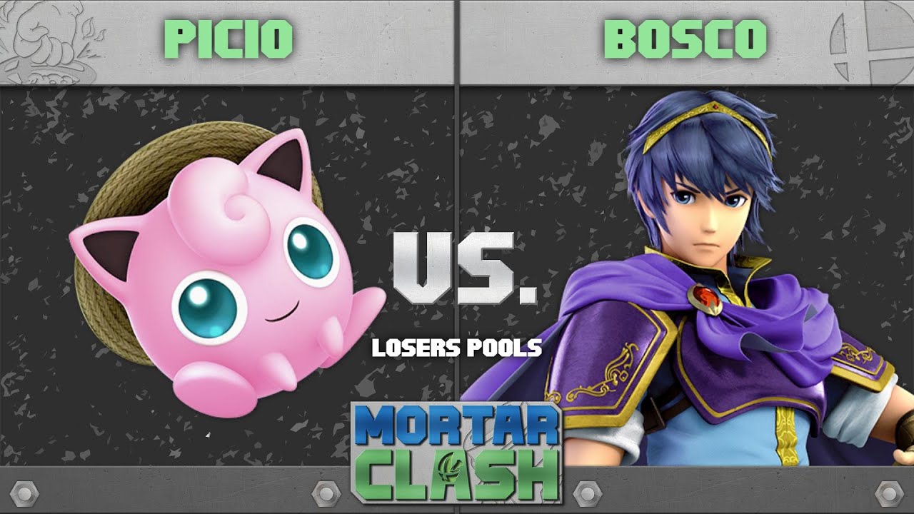 Mortar Clash - Picio (Jigglypuff) Vs Bosco (Marth) - Losers Pools - YouTube