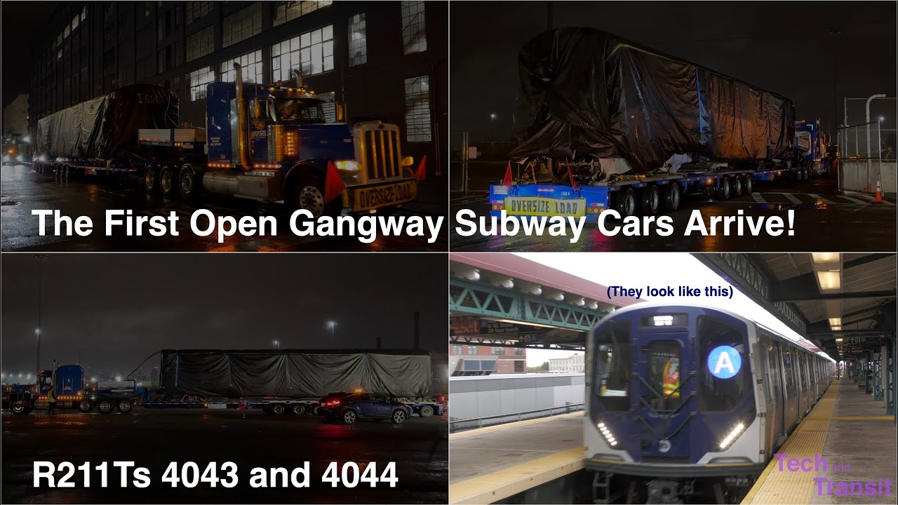 ⁴ᴷ ᴴᴰᴿ First Open Gangway R211T Subway Cars Arrive in New York City ...