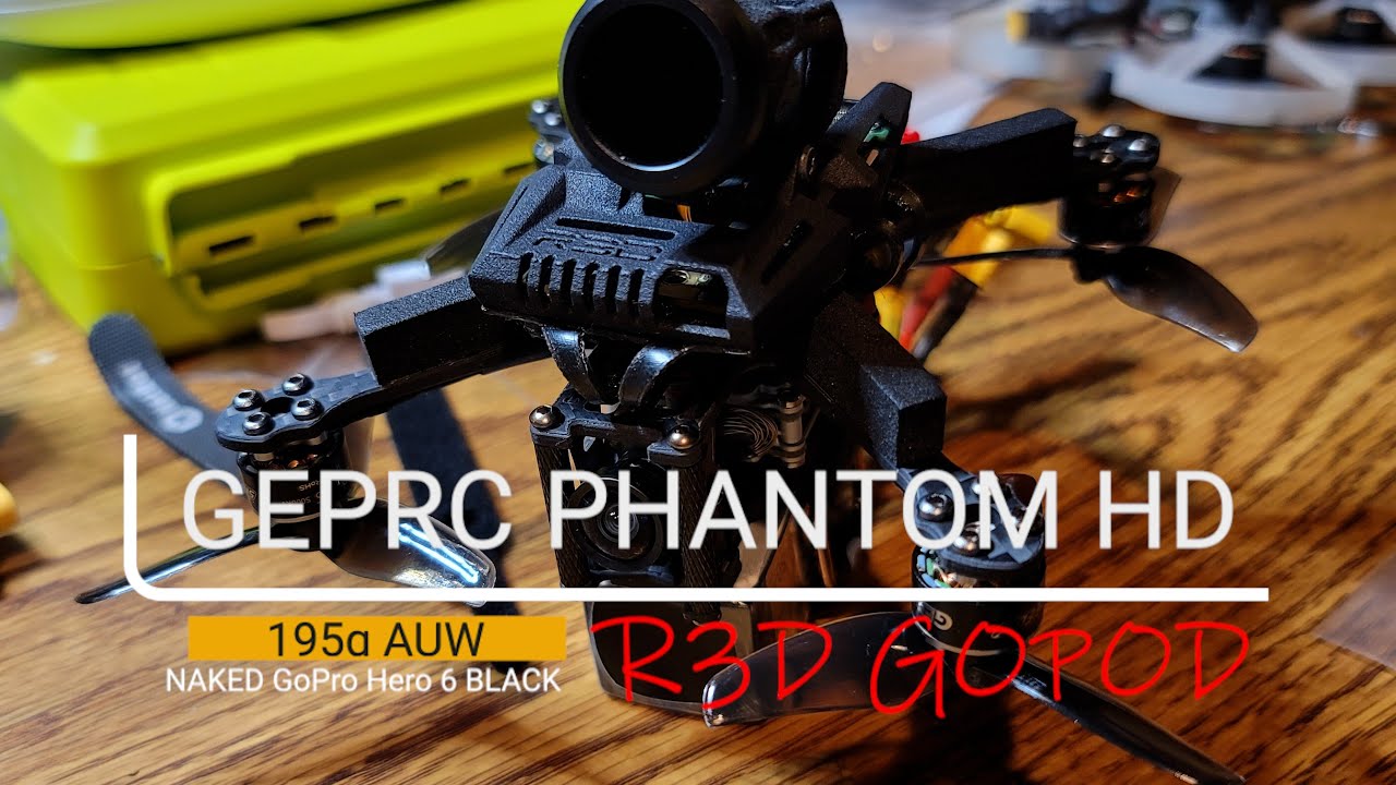 GepRC Phantom HD with R3D GoPod Rsgo test - YouTube