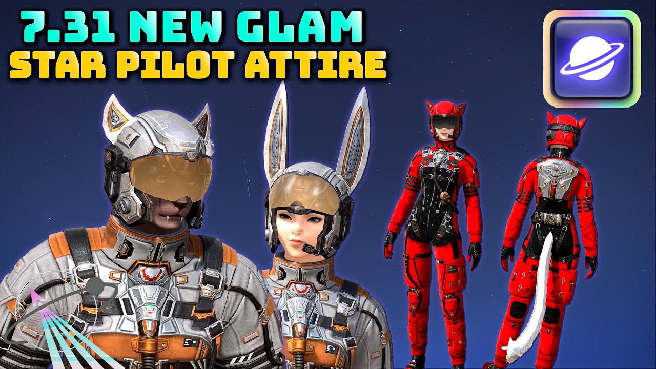 FFXIV: Star Pilot Attire - 7.31 New Outfit Showcase - YouTube