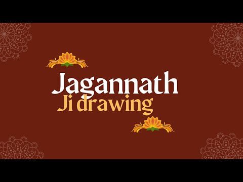 Jagannath ji drawing||Rath Yatra drawing||Outline tutorial #jagannath # ...