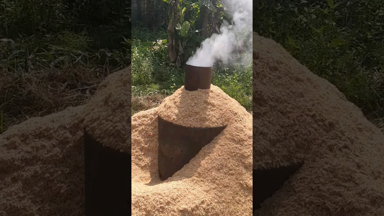 Rice Husk Burning! - YouTube