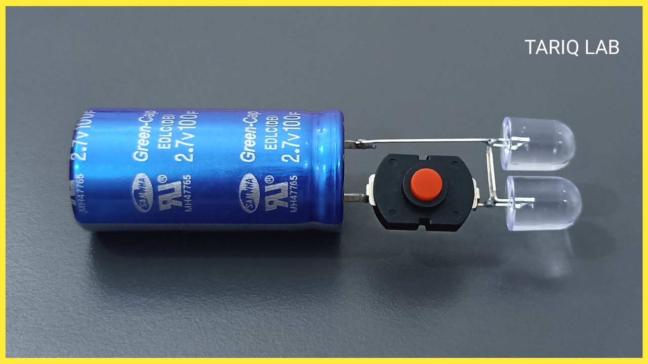 DIY Supercapacitor Torch | Instant Rechargeable Torch - YouTube
