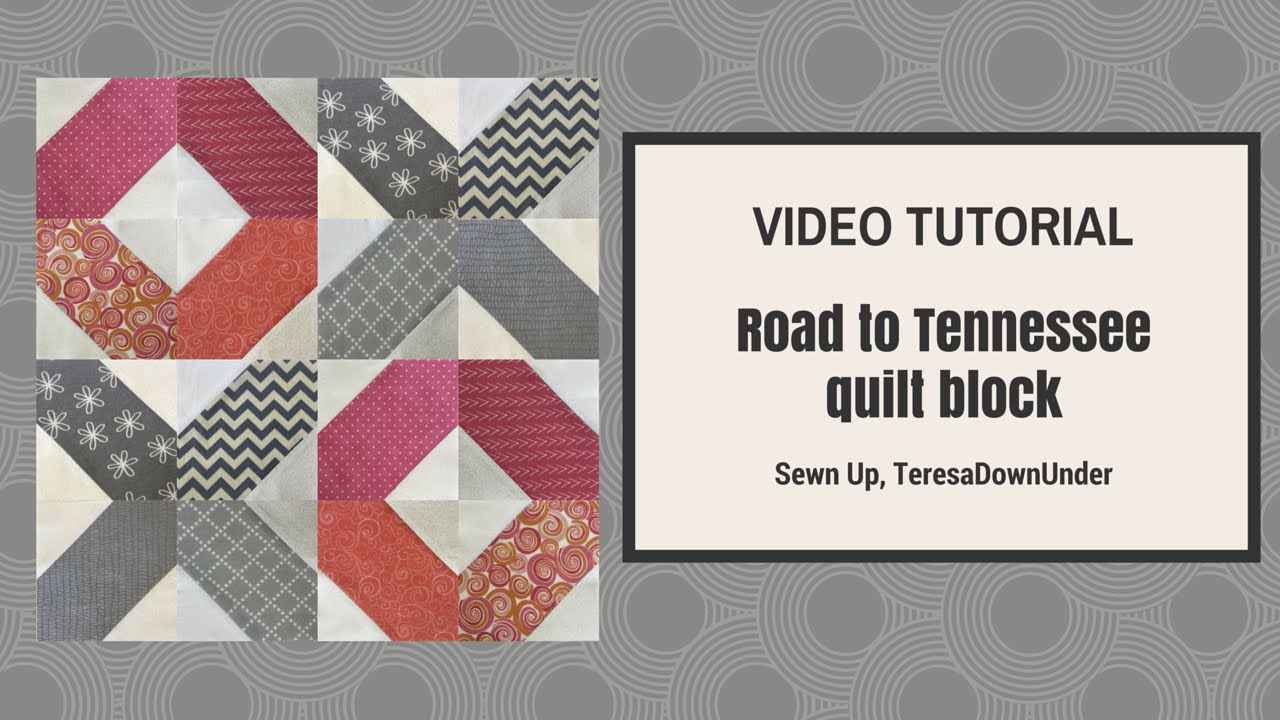 Road to Tennessee quilt block tutorial - YouTube
