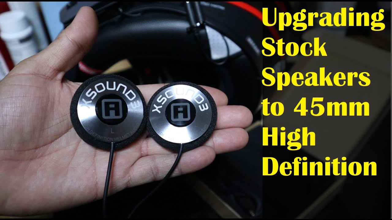 How to Upgrade your Stock Cardo Edge Speakers - YouTube