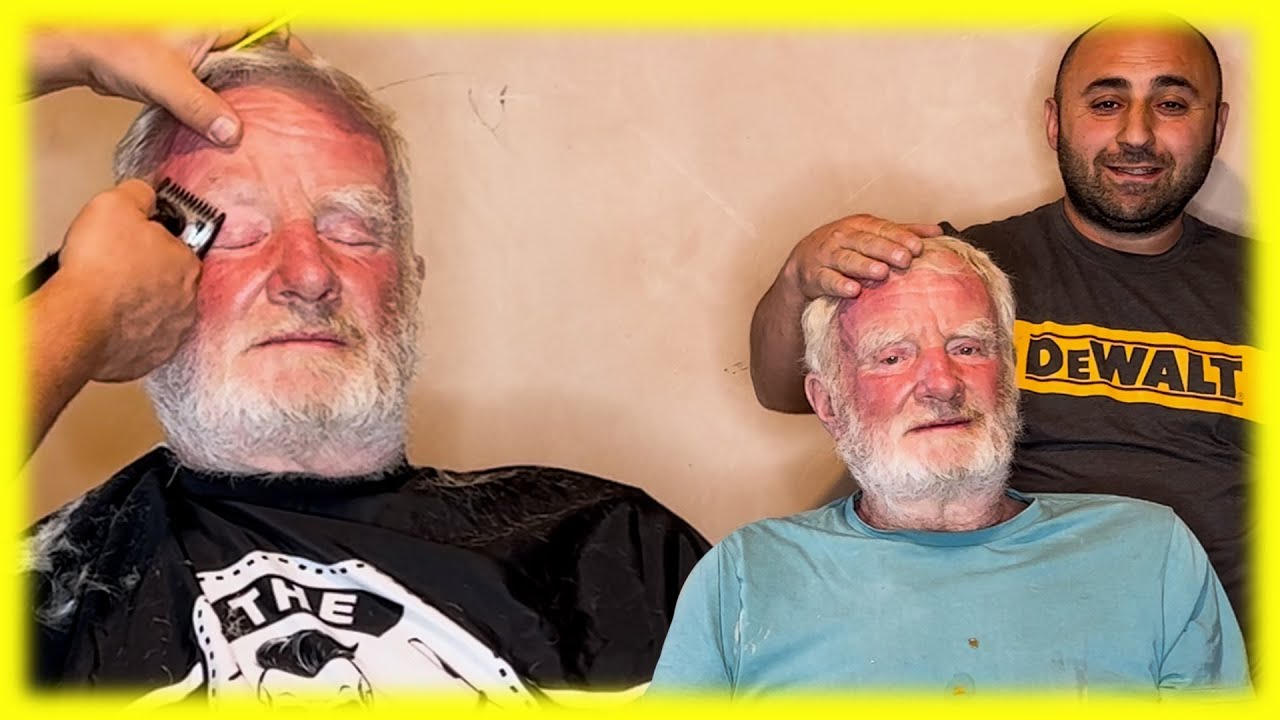 I visited the elderly uncle at his home and gifted him a free hair and ...