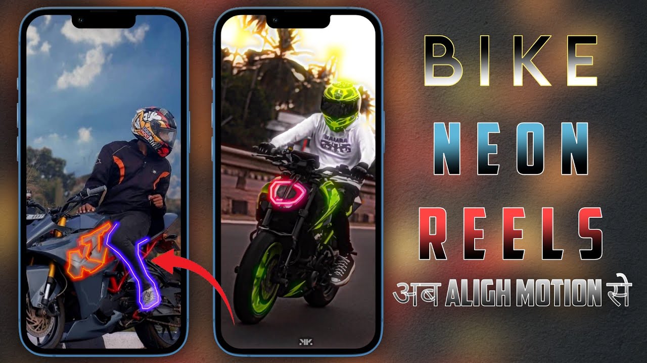 BIKER NEON EFFECT REELS VIDEO EDITING | Neon EFFECT BIKER REEL EDITING ...