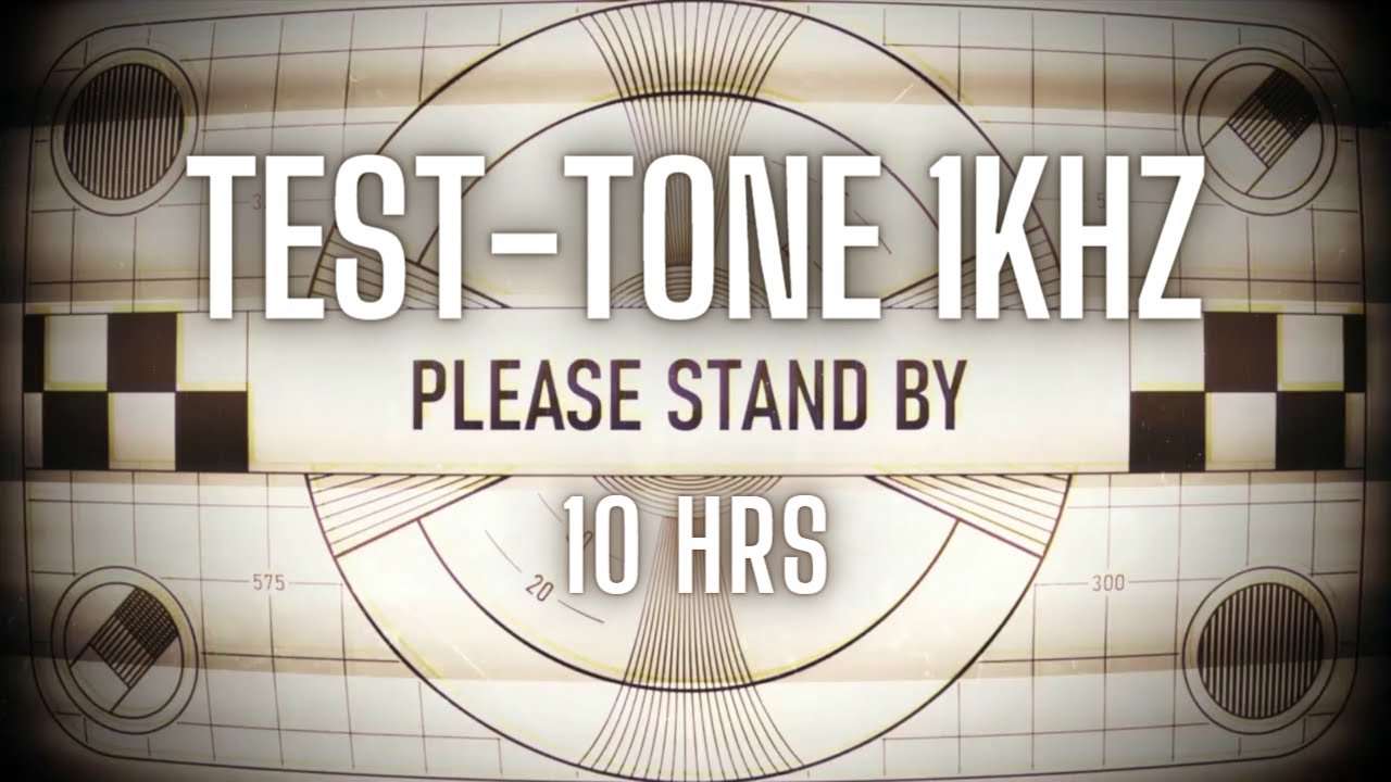 The Ultimate Tinnitus Relief: 1kHz TV Test-Tone for 10 Blissful Hours ...