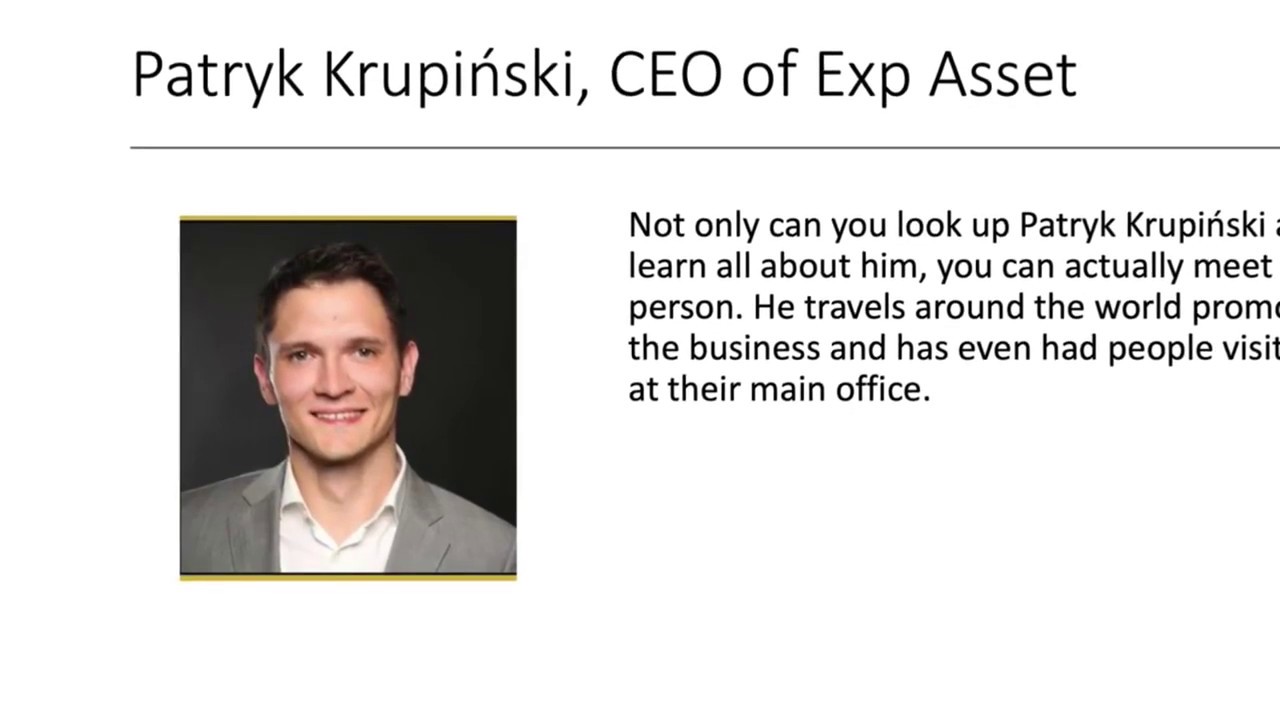 Exp Asset Simple Understanding of Exp Asset Business - YouTube