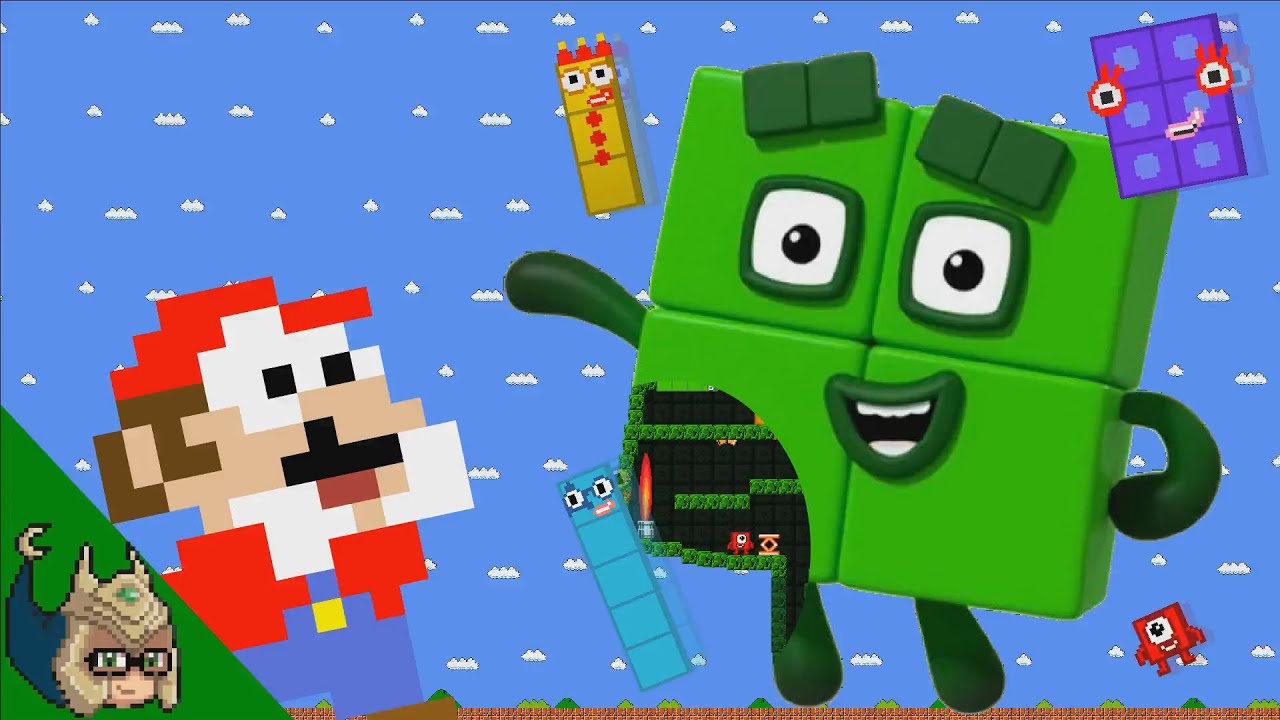 Mario vs the GIANT NumberBlocks 4 MAZE (Mario Cartoon Animation) - YouTube