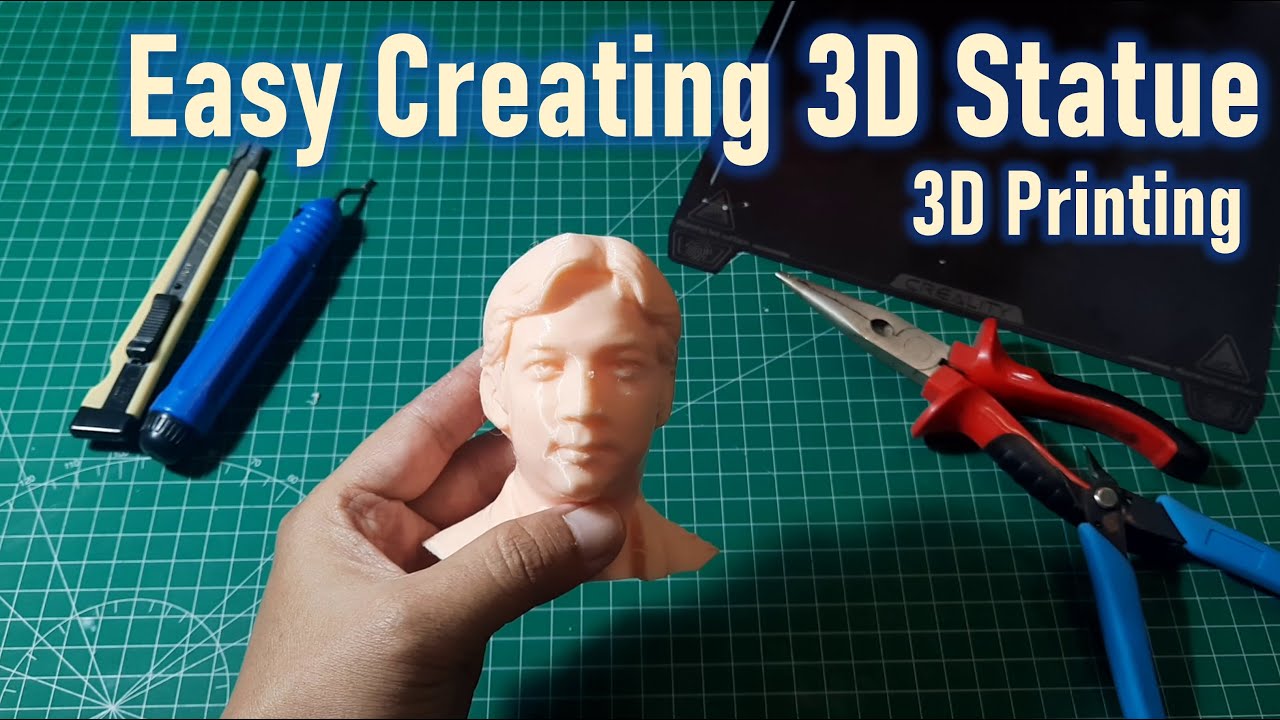 How to Create a 3D Statue Using a 3D Printer - YouTube