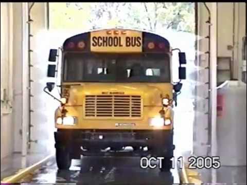 Automated School Bus Wash System | West Bloomfield Public Schools - YouTube