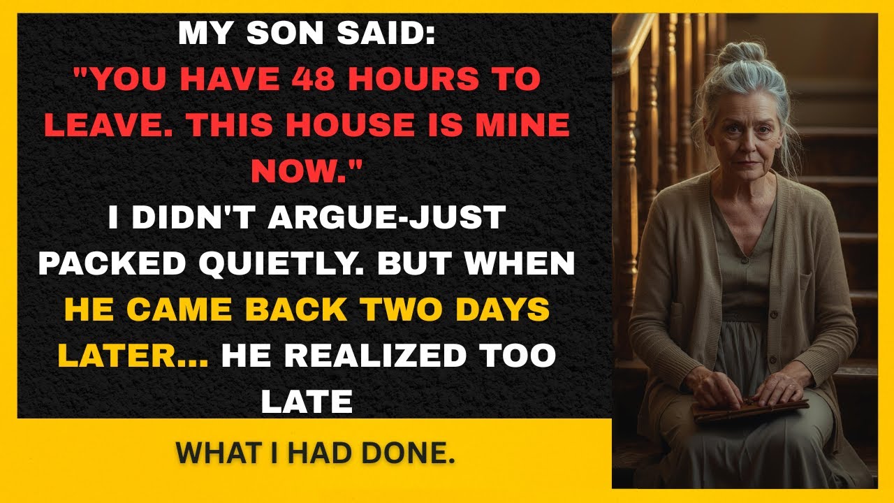 My Son Ordered: “You Have 48H To Get Your Stuff Out. I Own That House ...