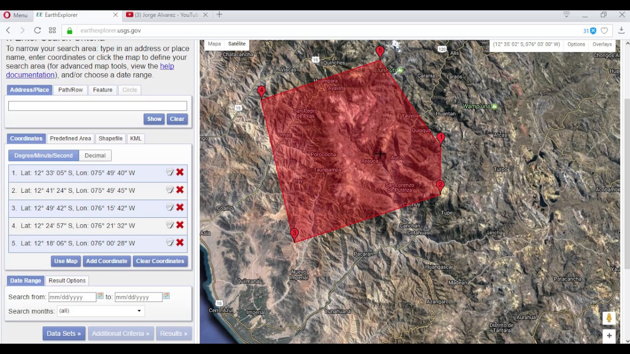 Tutorial: Descargar imagen Aster Global DEM (raster de elevaciones ...