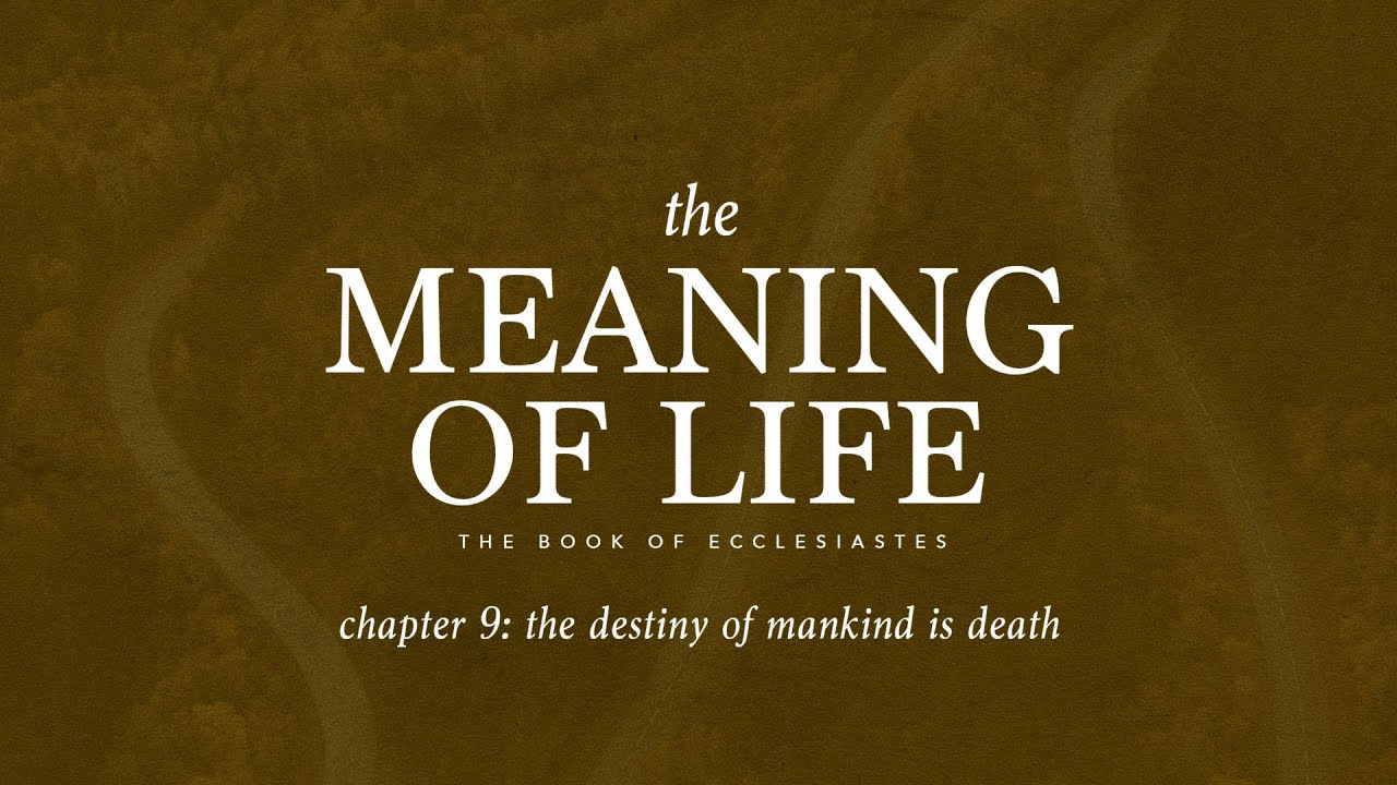 The Meaning of Life: the Book of Ecclesiastes - Chapter 9 - The Destiny ...