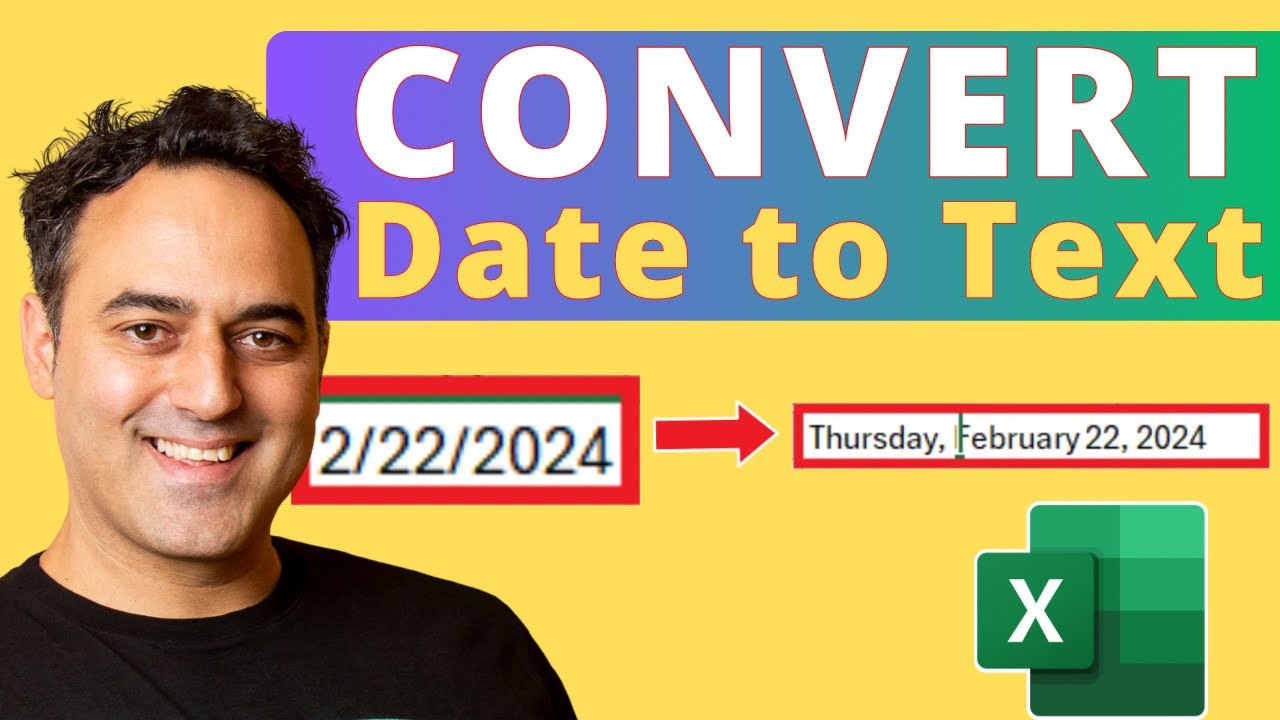 How To Convert A Date To Text In Microsoft Excel YouTube How To Convert A Date To Text In Microsoft Excel YouTube