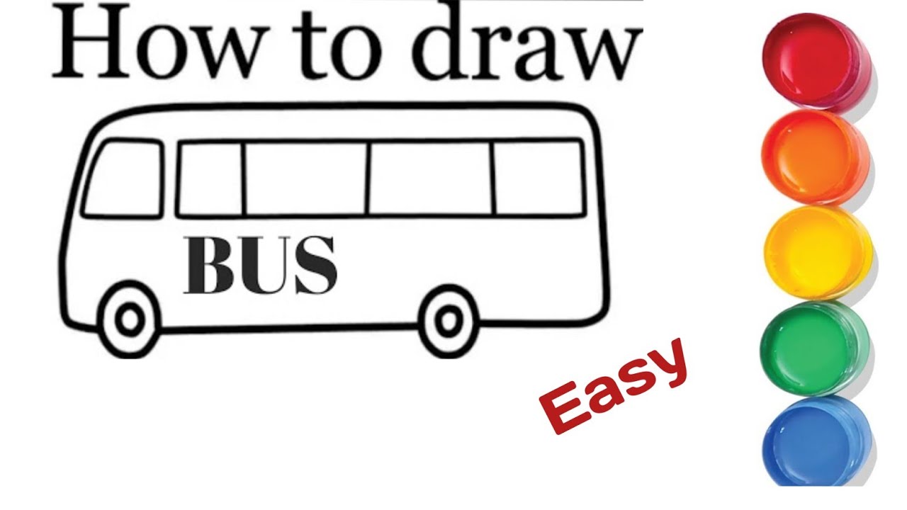bus drawing # how to draw a bus drawing # easy drawing # drawing for ...