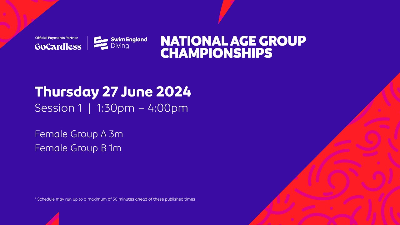 Swim England - National Age Group Championships - YouTube