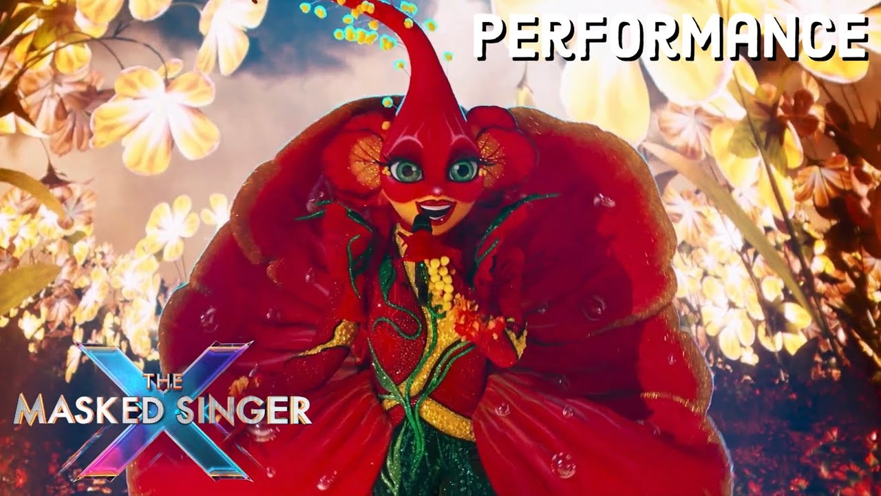 Hibiscus sings “It’s Raining Men” by The Weather Girls | THE MASKED ...